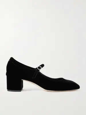 AeydĒ Aline Velvet Mary Jane Pumps
