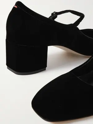 AeydĒ Aline Velvet Mary Jane Pumps