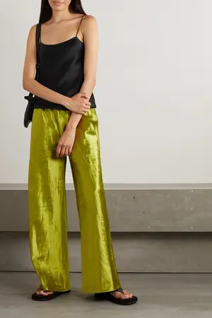 THE ROW Biggins Silk-satin Camisole - Black