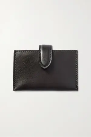 THE ROW Leather Cardholder - Brown