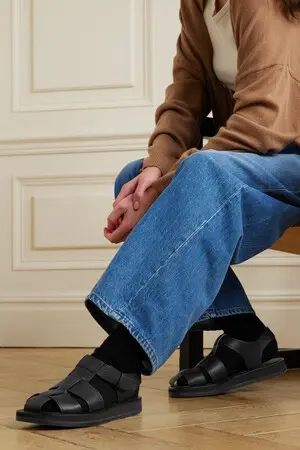THE ROW Calf Ribbed Cashmere Socks
