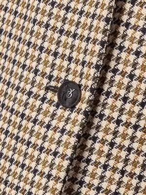 Veronica De Piante Sebastian Houndstooth Wool Blazer