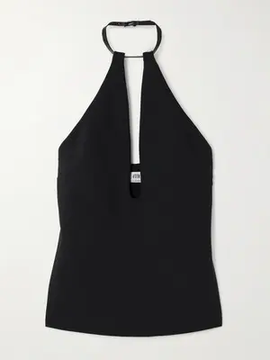 Attico Buckled Halterneck Top