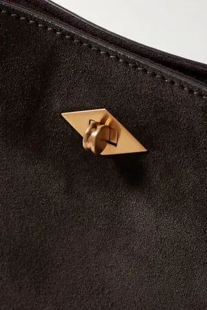 METIER Stowaway Suede Shoulder Bag - Brown