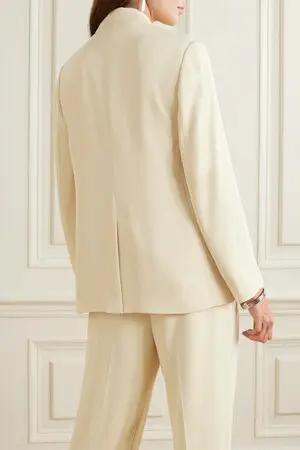 Vince Double-breasted Recycled-crepe Blazer