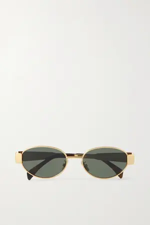 Celine Oval Sunglasses - Gold