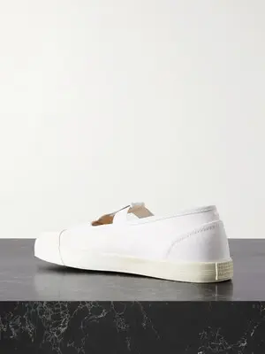 MAISON MARGIELA Tabi On The Deck Distressed Canvas Sneakers