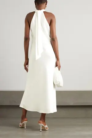 Galvan Sienna Halterneck Midi Dress