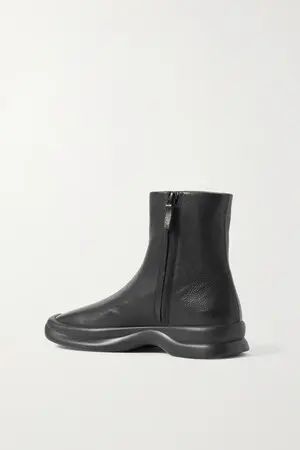 THE ROW Town Leather Ankle Boots
