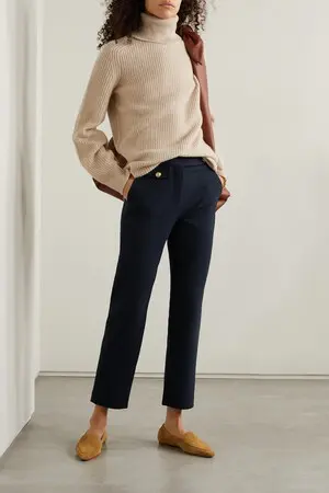 Veronica Beard Renzo Cropped Straight-leg Pants