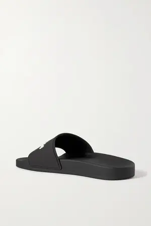 Balenciaga Piscine Logo Slides - Black