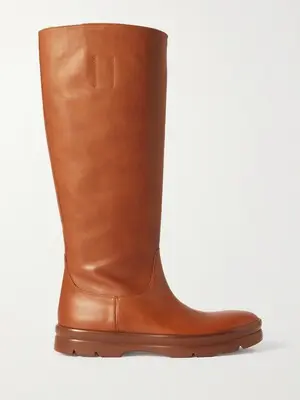 THE ROW Billie Leather Knee Boots