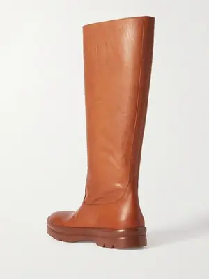 THE ROW Billie Leather Knee Boots