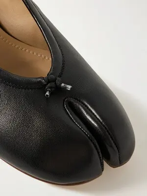 MAISON MARGIELA Tabi Leather Ballet Flats - Black