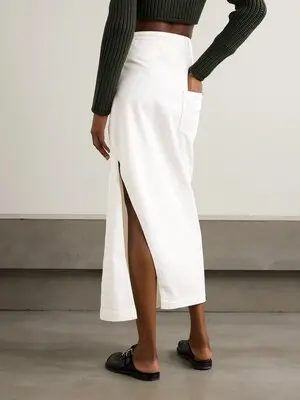 Loewe Asymmetric Denim Midi Skirt