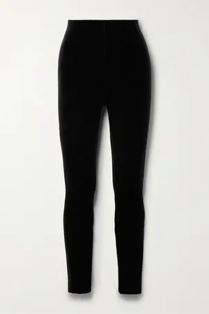 Wardrobe.NYC Stretch-velvet Leggings