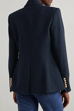Veronica Beard Miller Dickey Grain De Poudre Blazer - Blue