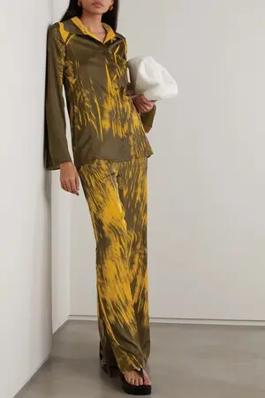 Ioannes Irene Printed Satin Shirt
