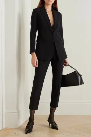 Theory Treeca 2 Cropped Wool-blend Pants