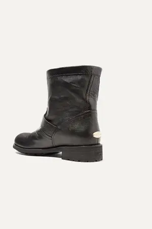 JIMMY CHOO Youth Leather Ankle Boots
