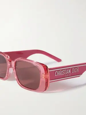 Dior Wildior S2u Rectangular-frame Sunglasses - Pink