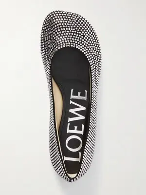 Loewe Crystal-embellished Ballet Flats