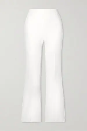 Safiyaa Mari Flared Stretch-crepe Trousers