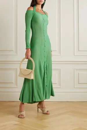 Jacquemus Lagoa Cold-shoulder Maxi Dress