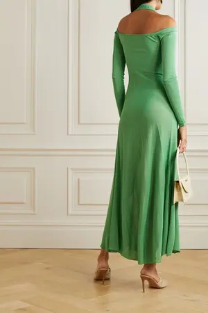 Jacquemus Lagoa Cold-shoulder Maxi Dress