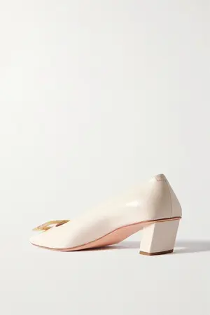 ROGER VIVIER Belle Vivier 45 Buckled Leather Pumps