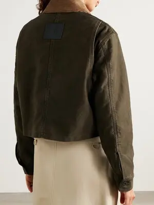 Loewe Corduroy-trimmed Cotton Jacket