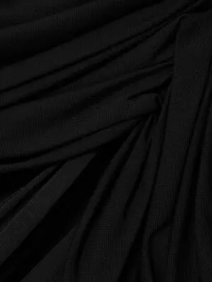 Dolce & Gabbana Draped Gathered Organza Halterneck Gown