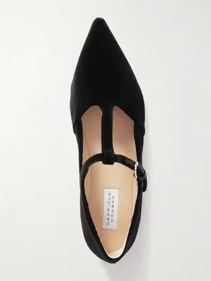 Gabriela Hearst Net Sustain Lola Ballerina Mary Jane Flats - Black