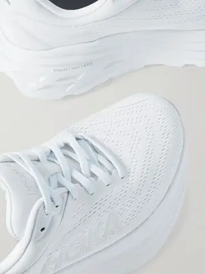 Hoka One One Hoka Bondi 8 Rubber-trimmed Mesh Sneakers