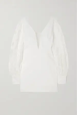 Rime Arodaky Lisa Embroidered Mini Dress - White