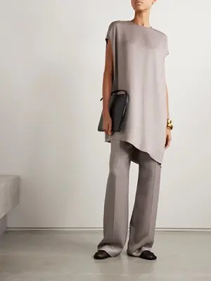 FFORME Angee Asymmetric Metallic Cloqué Mimi Dress