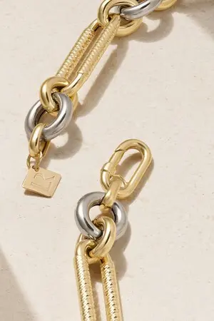 Lauren Rubinski Medium 14-karat Yellow And White Necklace
