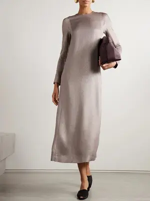 FFORME Iris Metallic Cloqué Maxi Dress