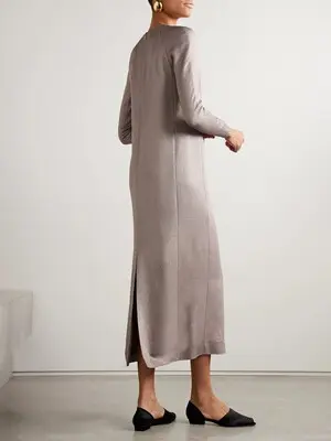 FFORME Iris Metallic Cloqué Maxi Dress