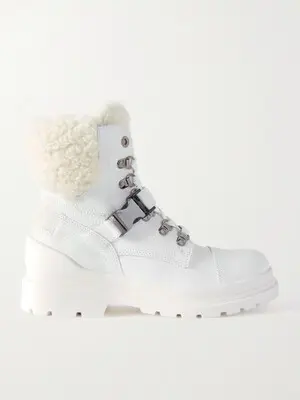 Bogner St. Moritz Buckled Shearling-lined Boots