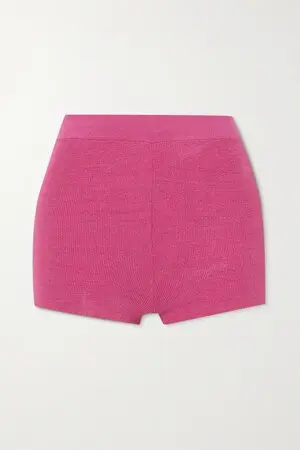 Jacquemus Arancia Linen Shorts - Pink