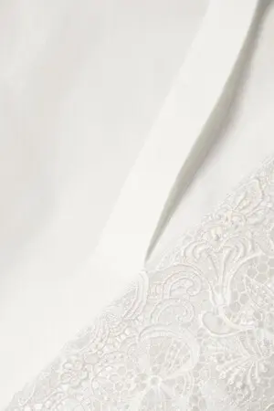 Loro Piana Ide Cotton-poplin And Guipure Lace Shirt