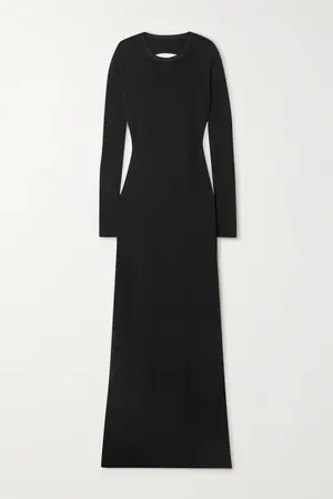 Givenchy Open-back Cutout Knitted Maxi Dress