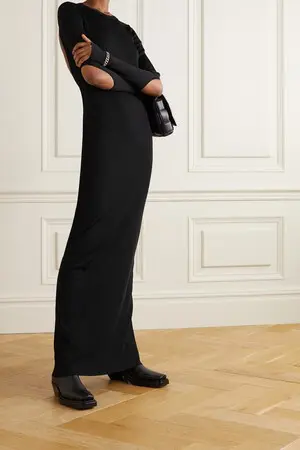 Givenchy Open-back Cutout Knitted Maxi Dress