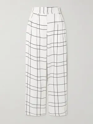 Faithfull The Brand Duomo Checked Linen Pants