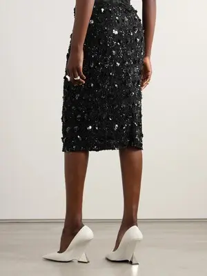 Dolce & Gabbana Sequin-embellished Lace Skirt