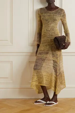 LUKHANYO MDINGI Mohair And Silk-blend Maxi Dress