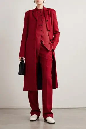 Veronica De Piante Wool And Silk-blend Shirt