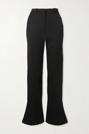 WALES BONNER Coltrane Wool-blend Drill Flared Pants