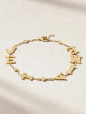 Yvonne Léon Je T'aime' 9-karat Diamond Bracelet - Gold